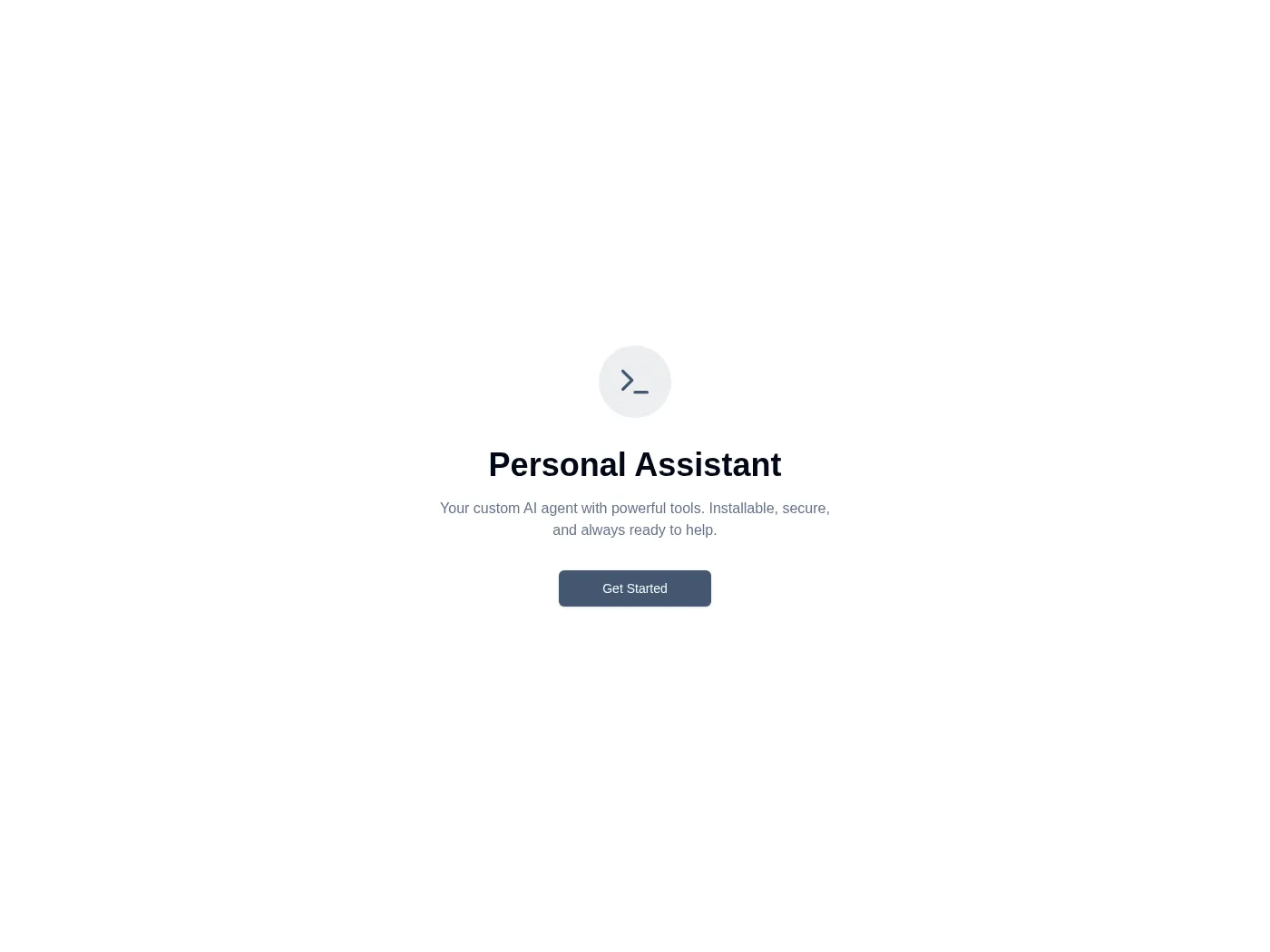 Personal Assistant PWA