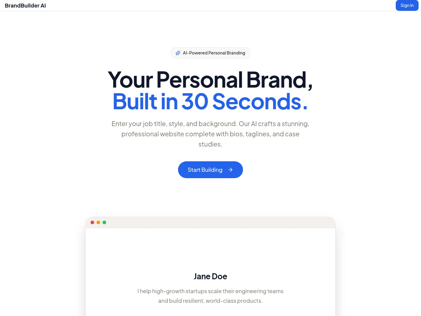 BrandBuilder AI