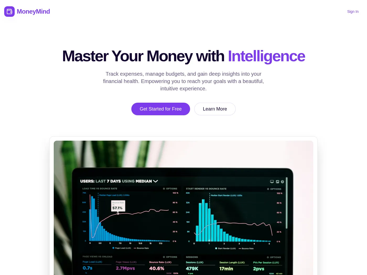 MoneyMind Finance App
