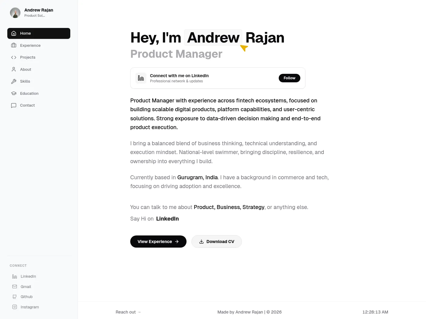 Andrew Rajan - Portfolio