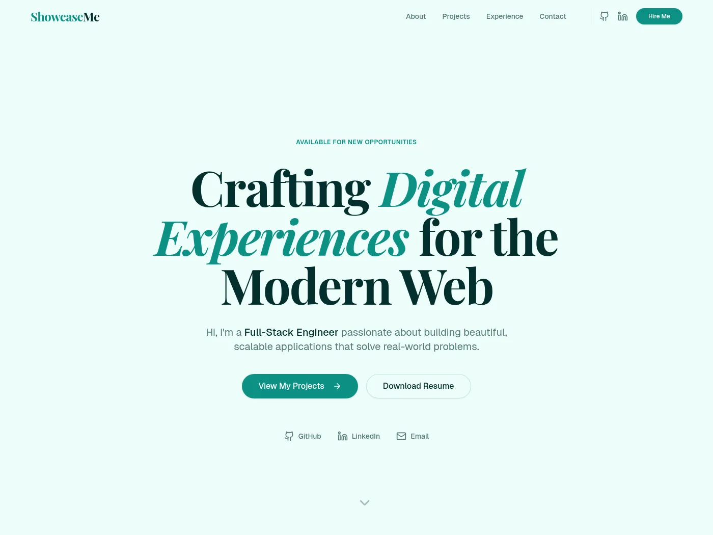 ShowcaseMe Portfolio