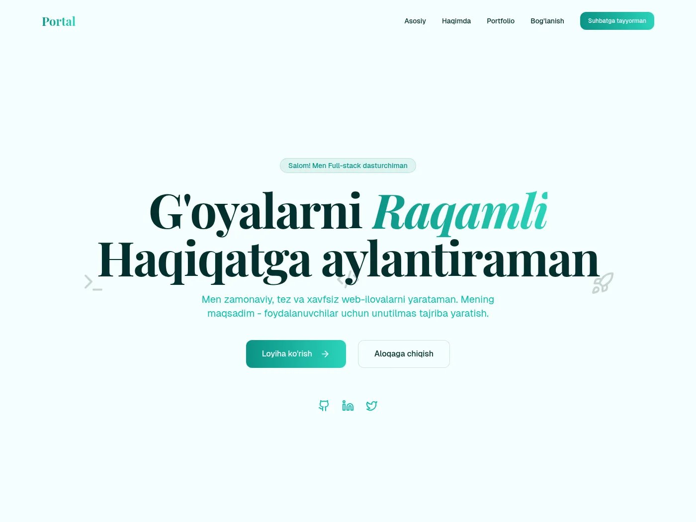 Personal Web Portal