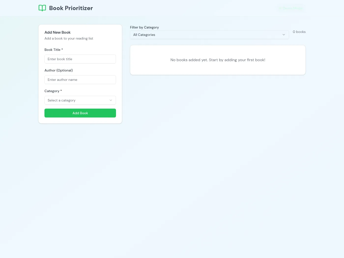 Personalized Book Prioritization App