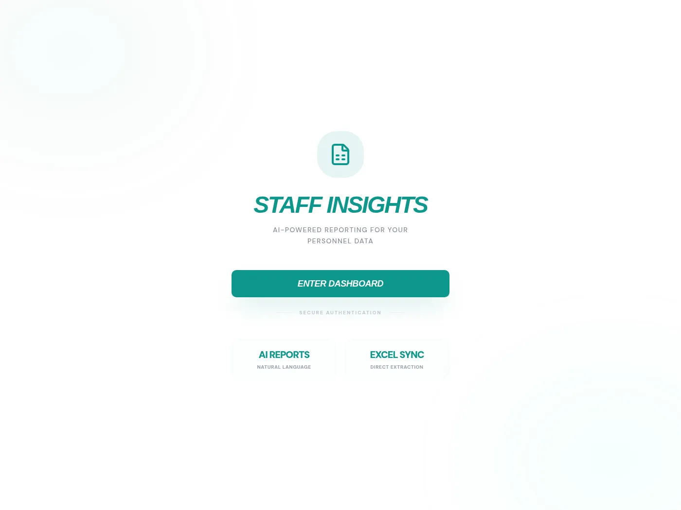 Staff Insights Dashboard