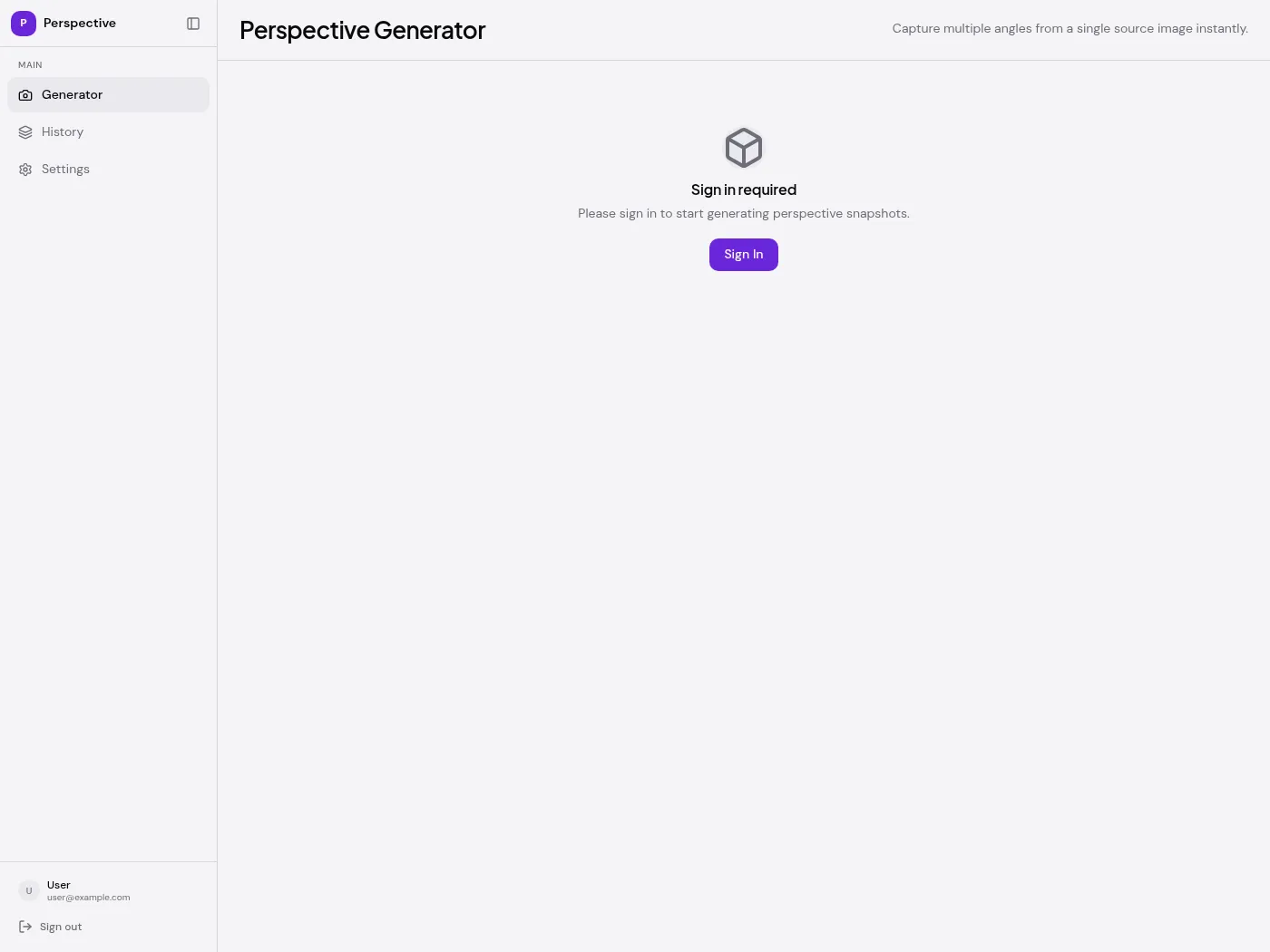 Perspective Snapshots Tool