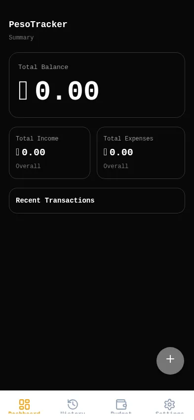 PesoTracker Finance App