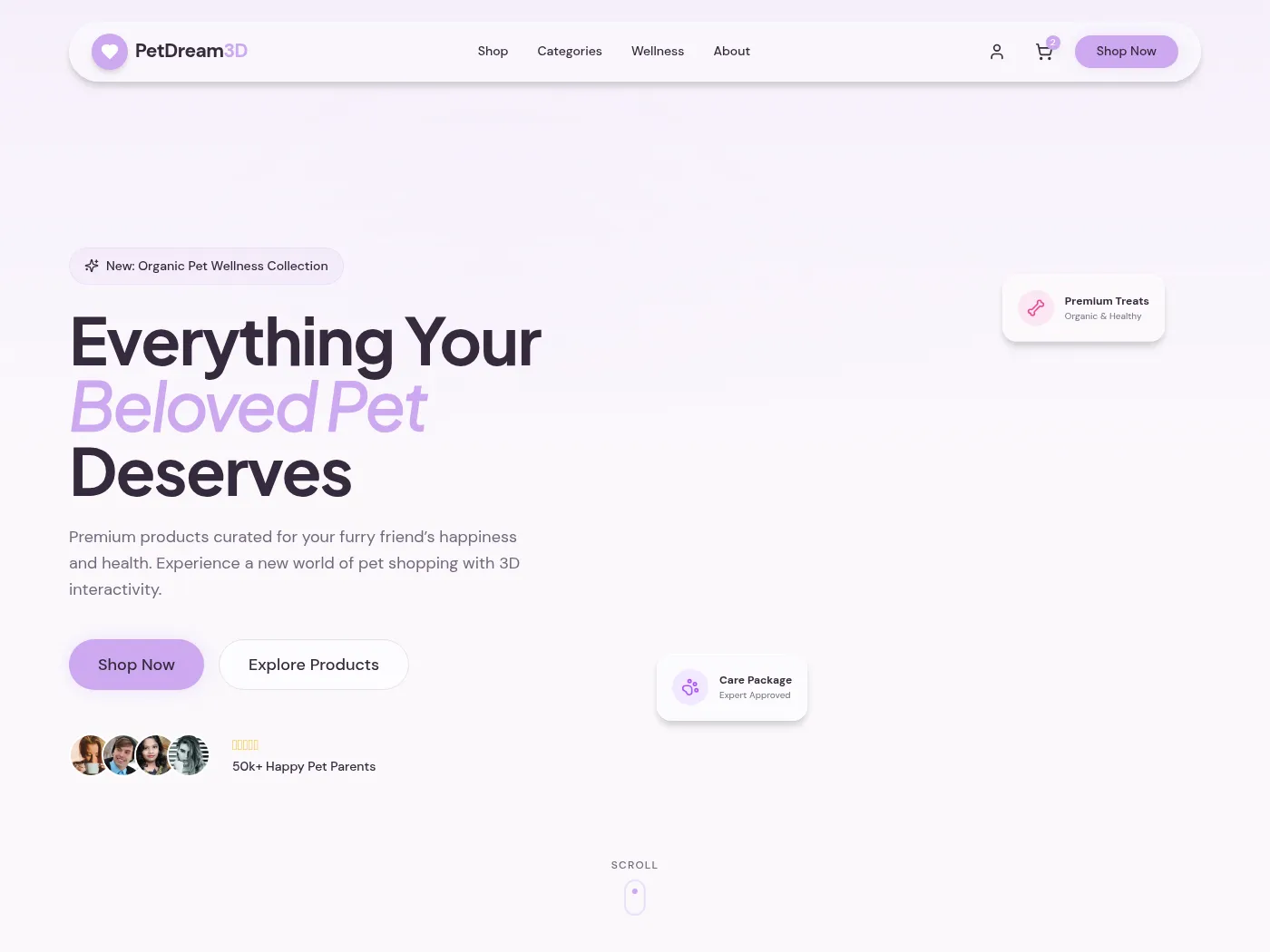 PetDream 3D Homepage