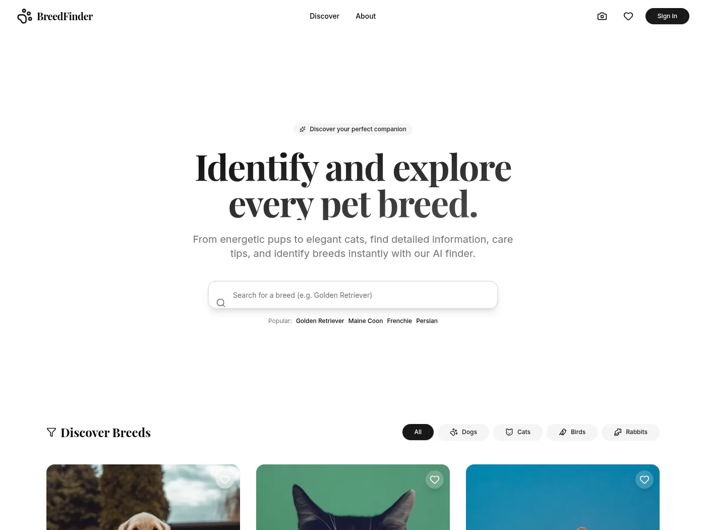 Pet Breed Finder