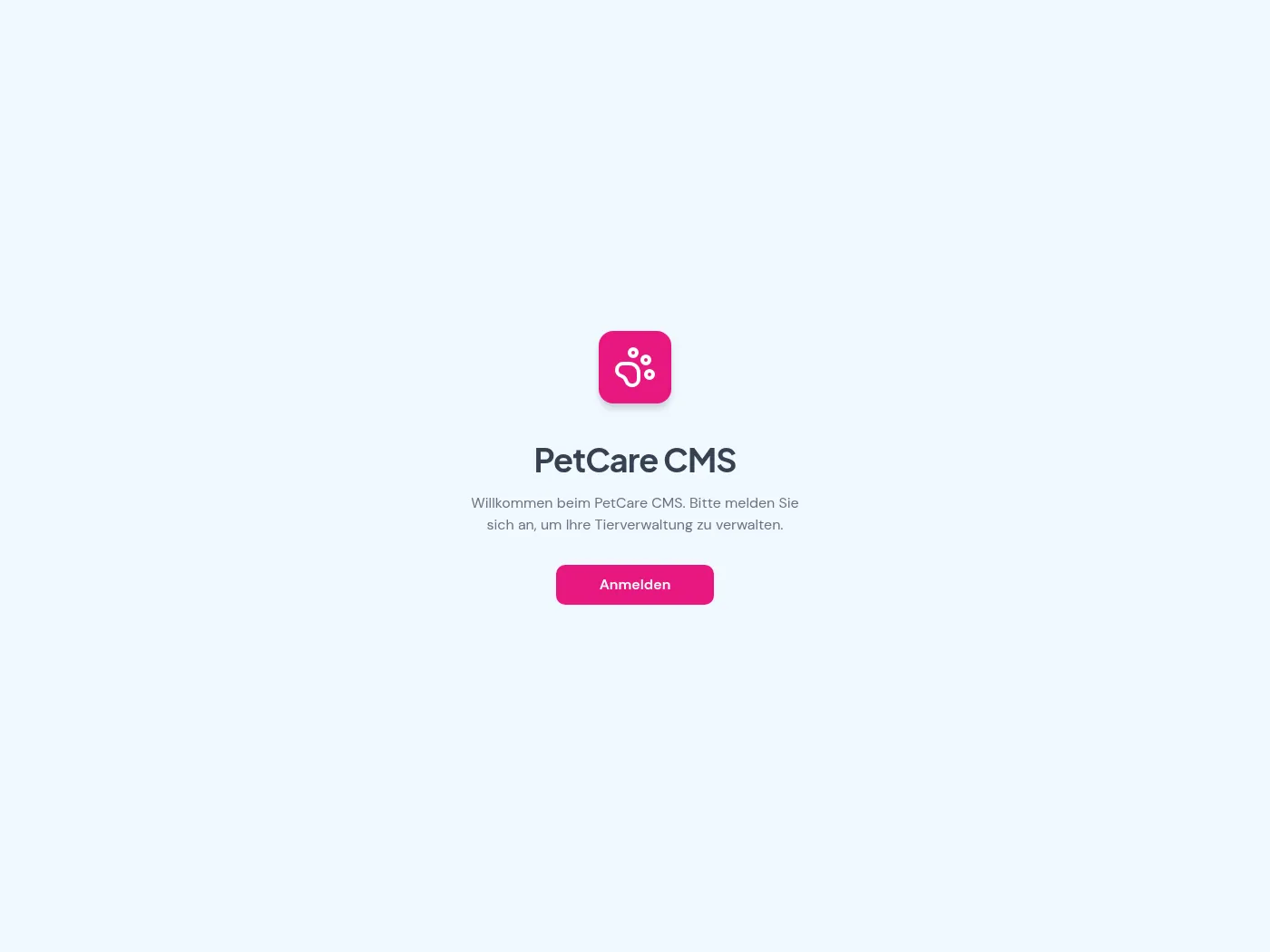 Pet Care CMS