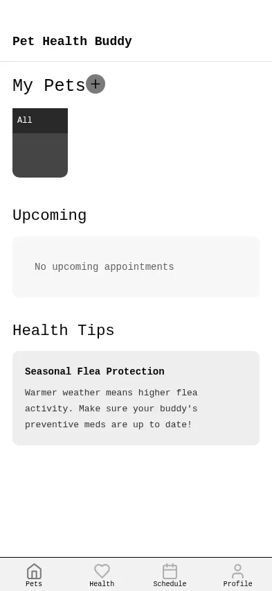 Pet Health Buddy