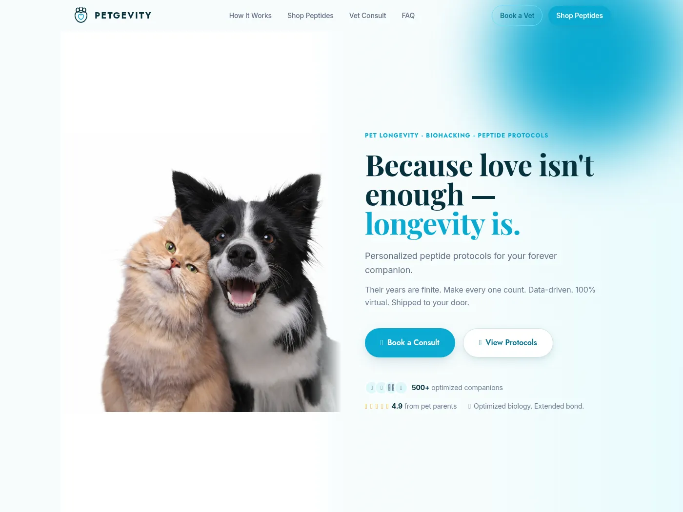 Pet Peptide Health Hub