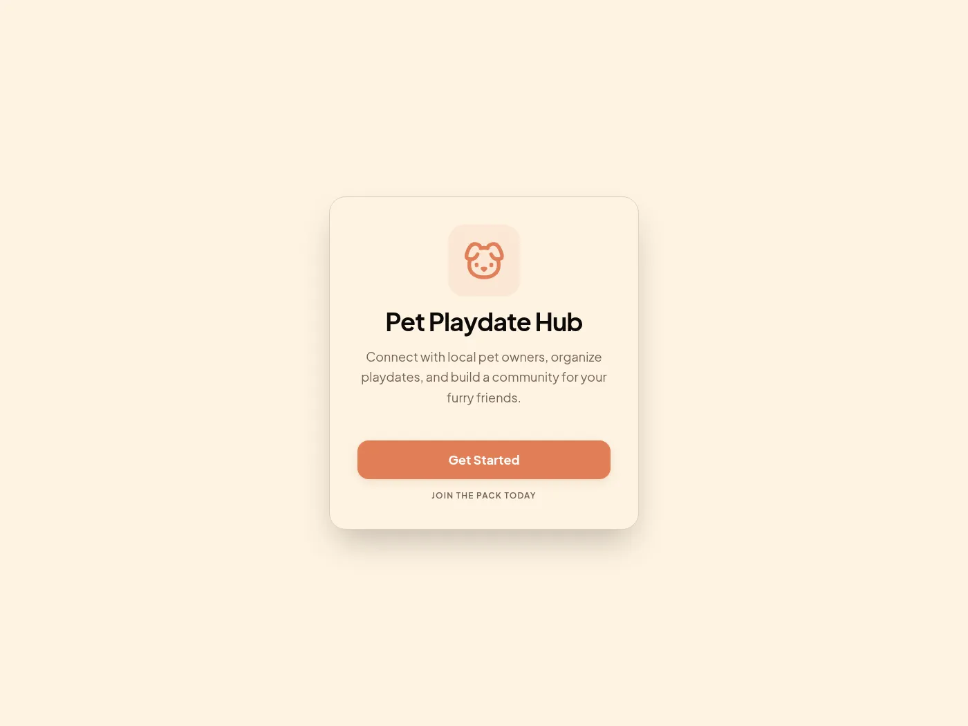 Pet Playdate Hub