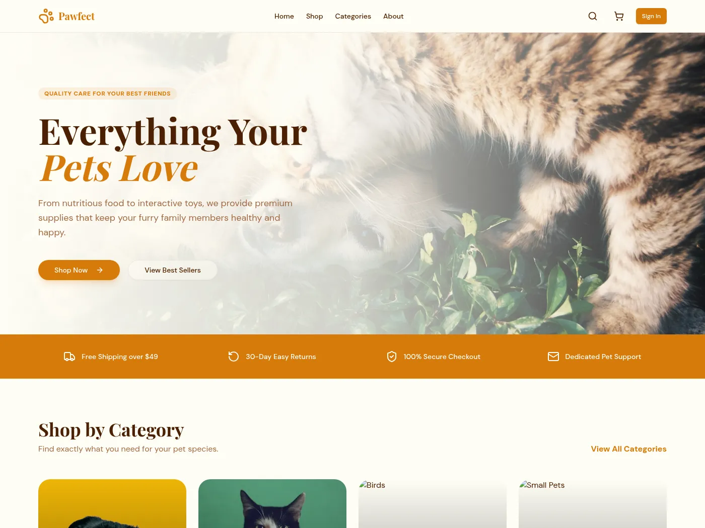 Pet Shop Portal