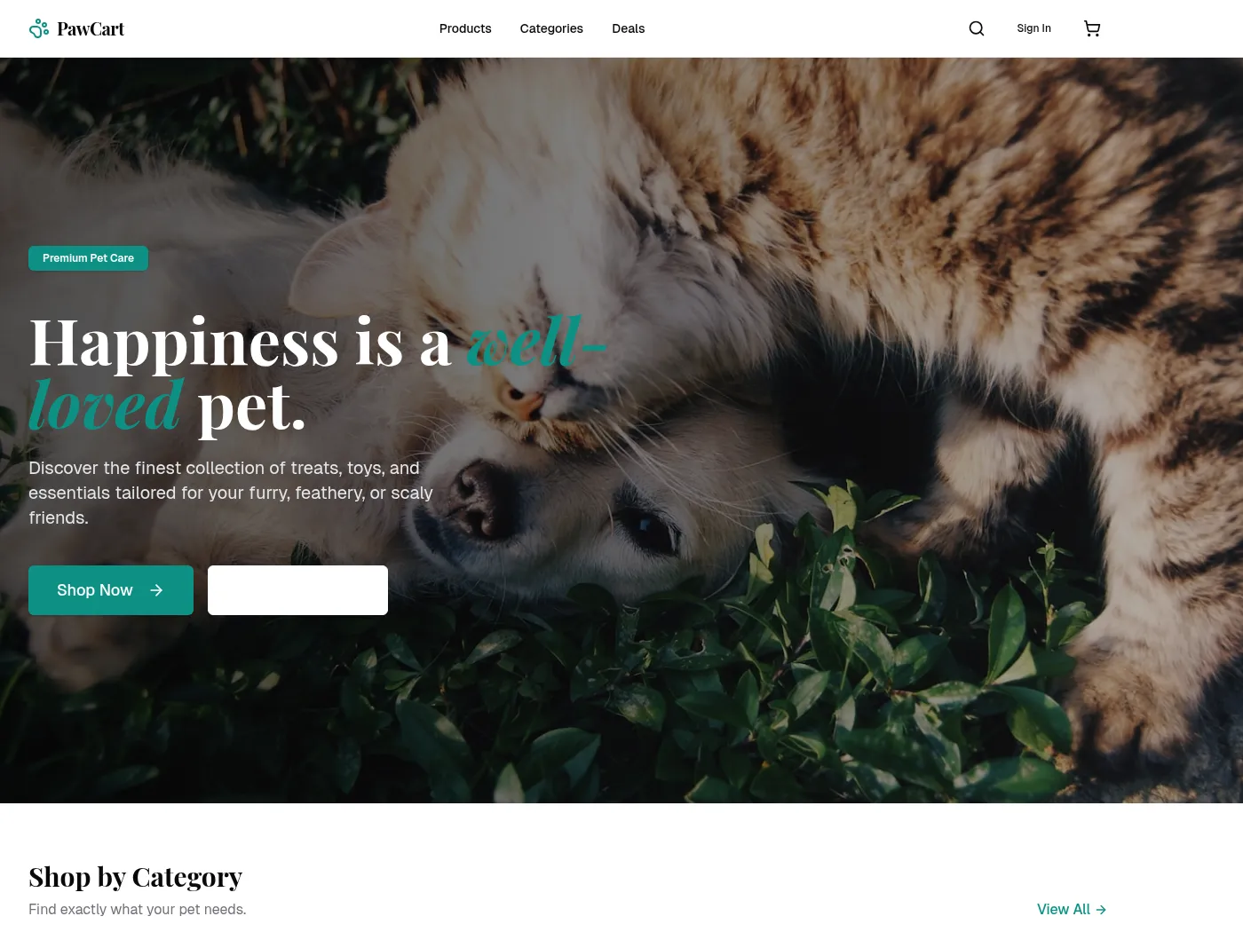 PawCart Pet Store