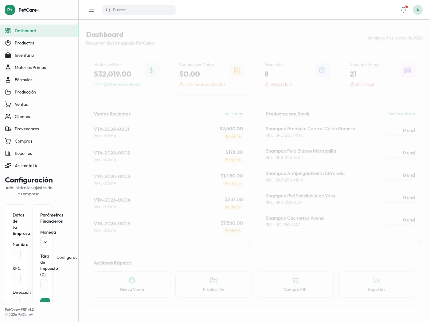 PetCare+ ERP Suite