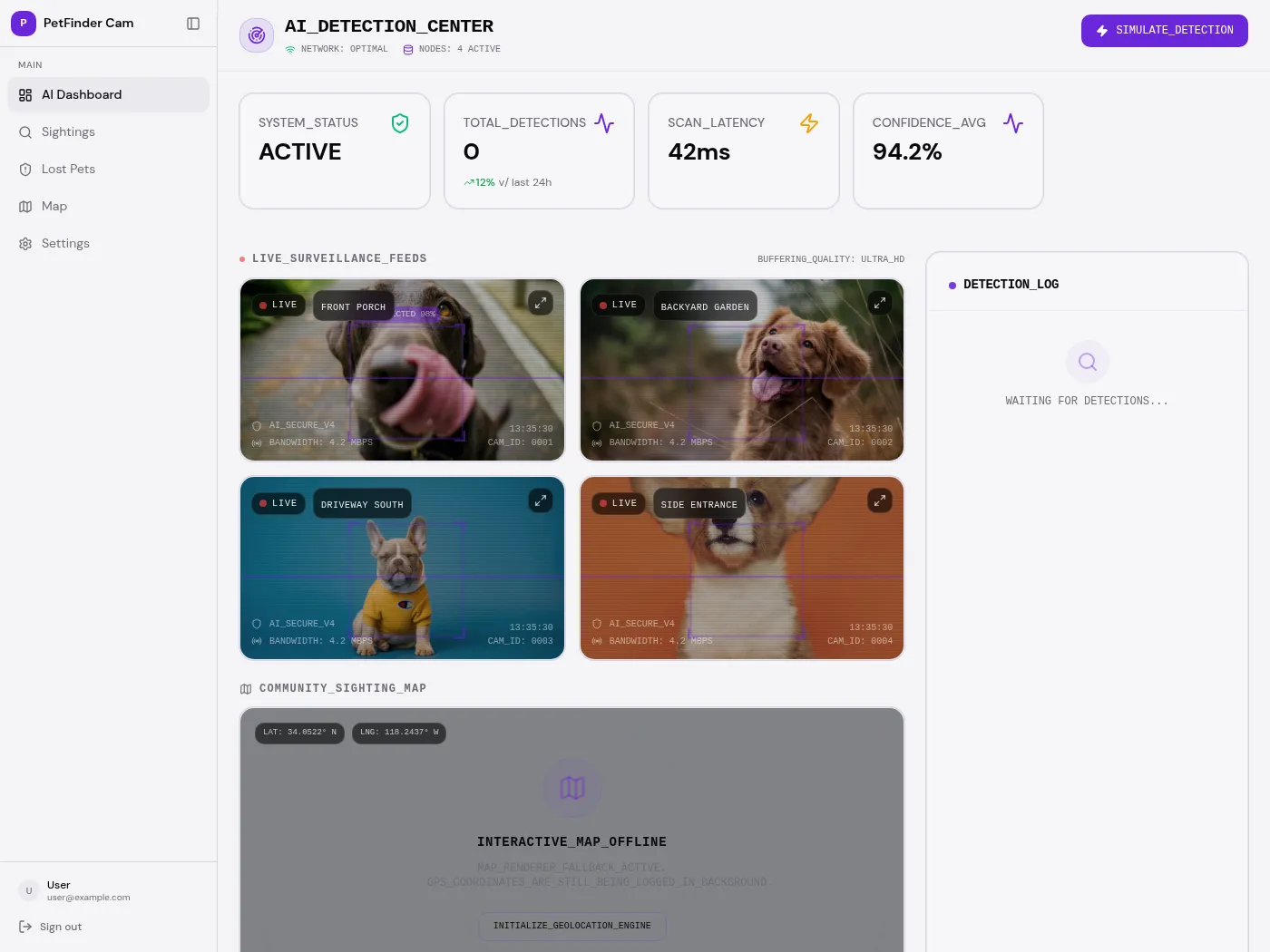 PetFinder Cam