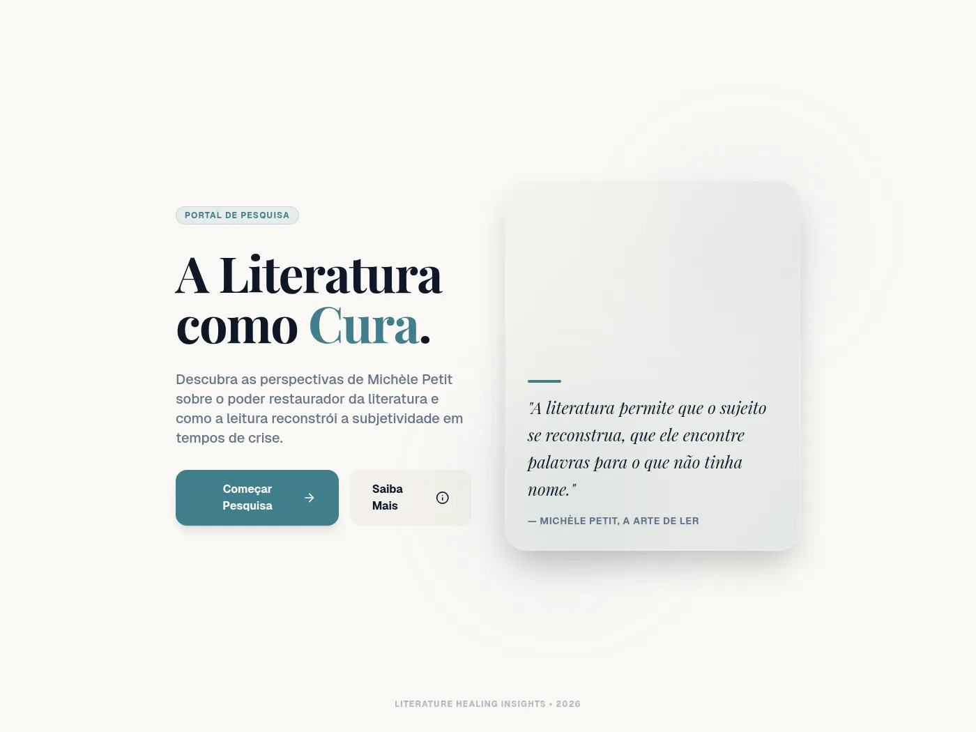 Literature Healing Insights