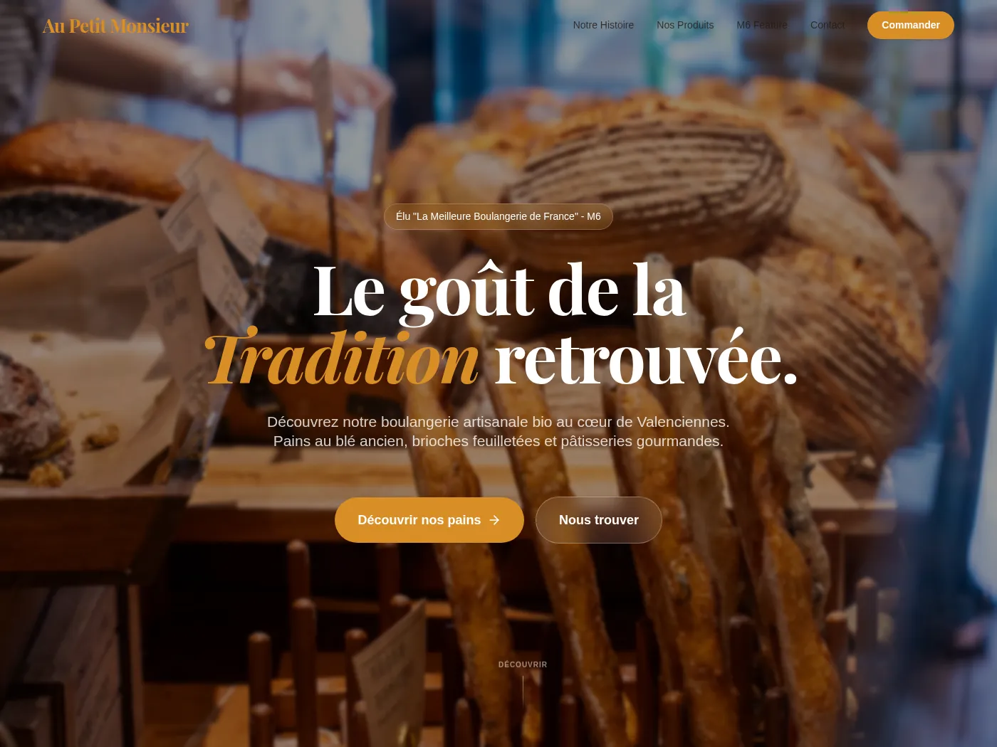 Au Petit Monsieur Website
