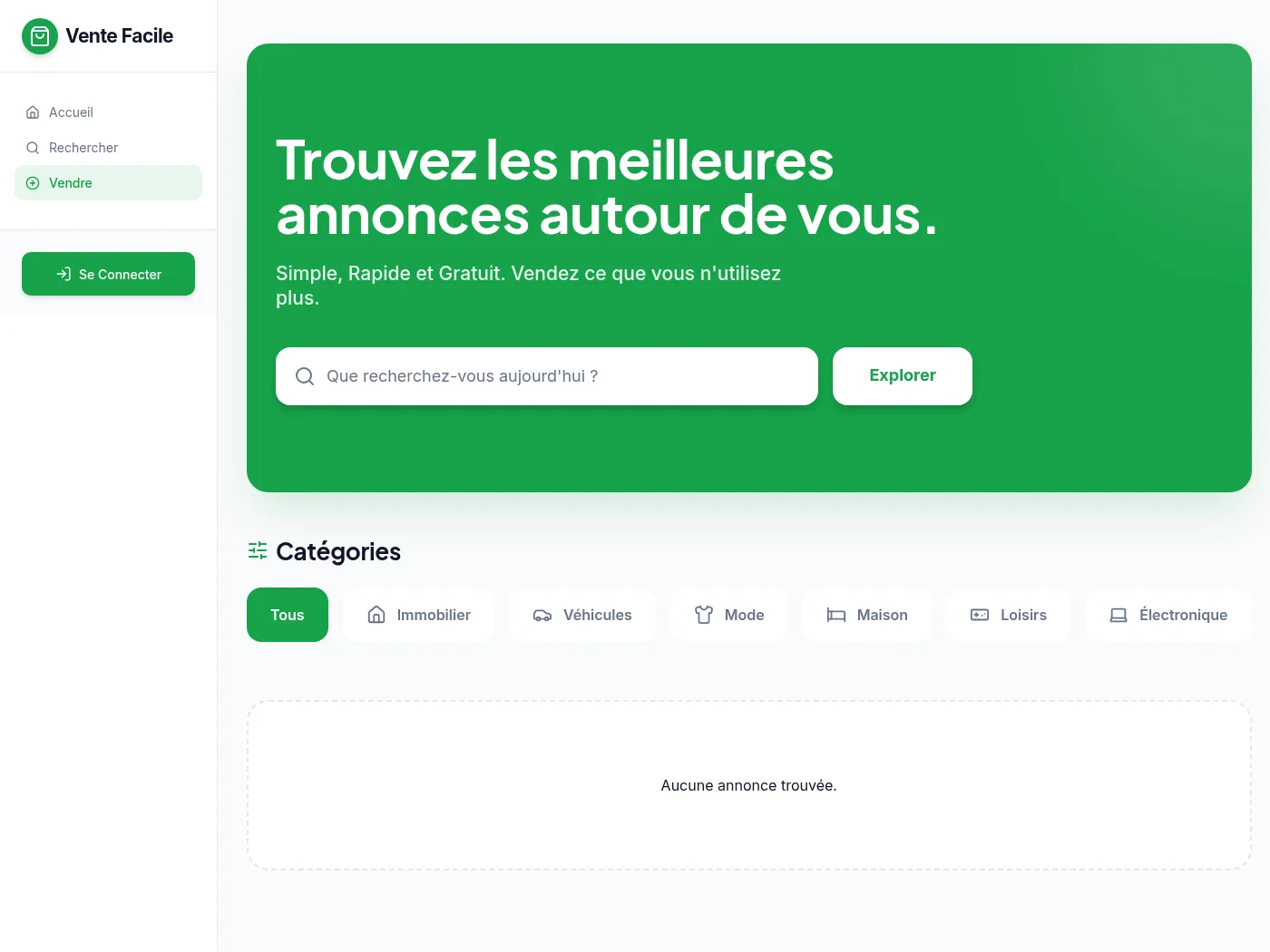 Vente Facile Web