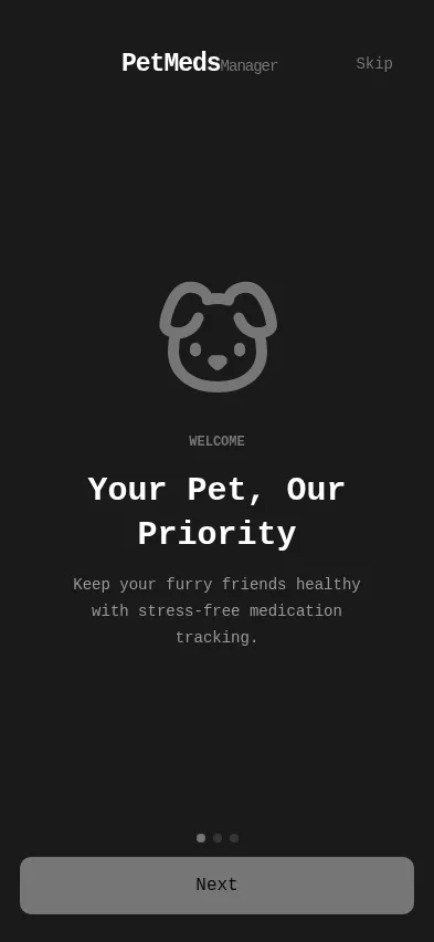 PetMeds Manager
