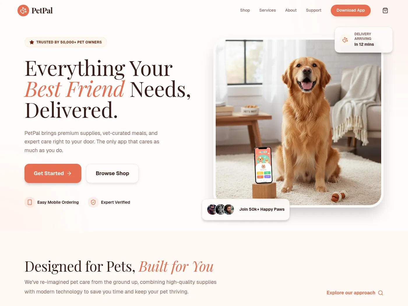 PetPal Landing Page