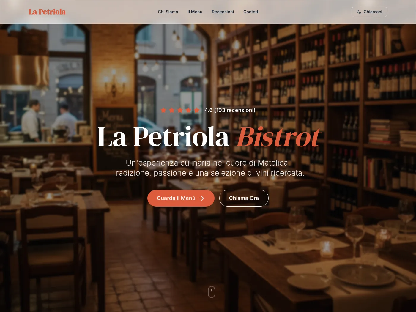 La Petriola Bistrot Web
