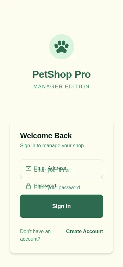 PetShop Pro Manager