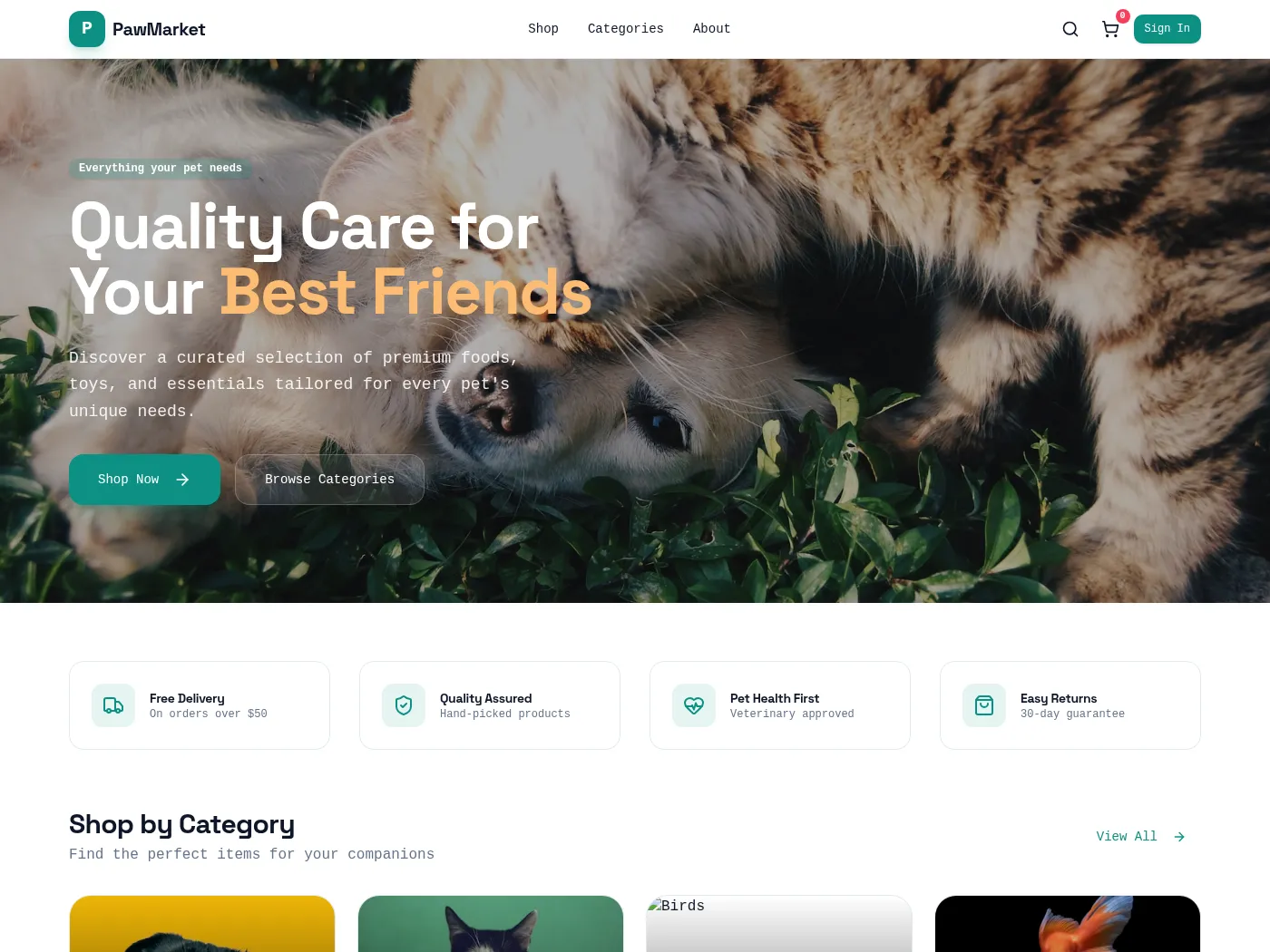 PetShop Online Store