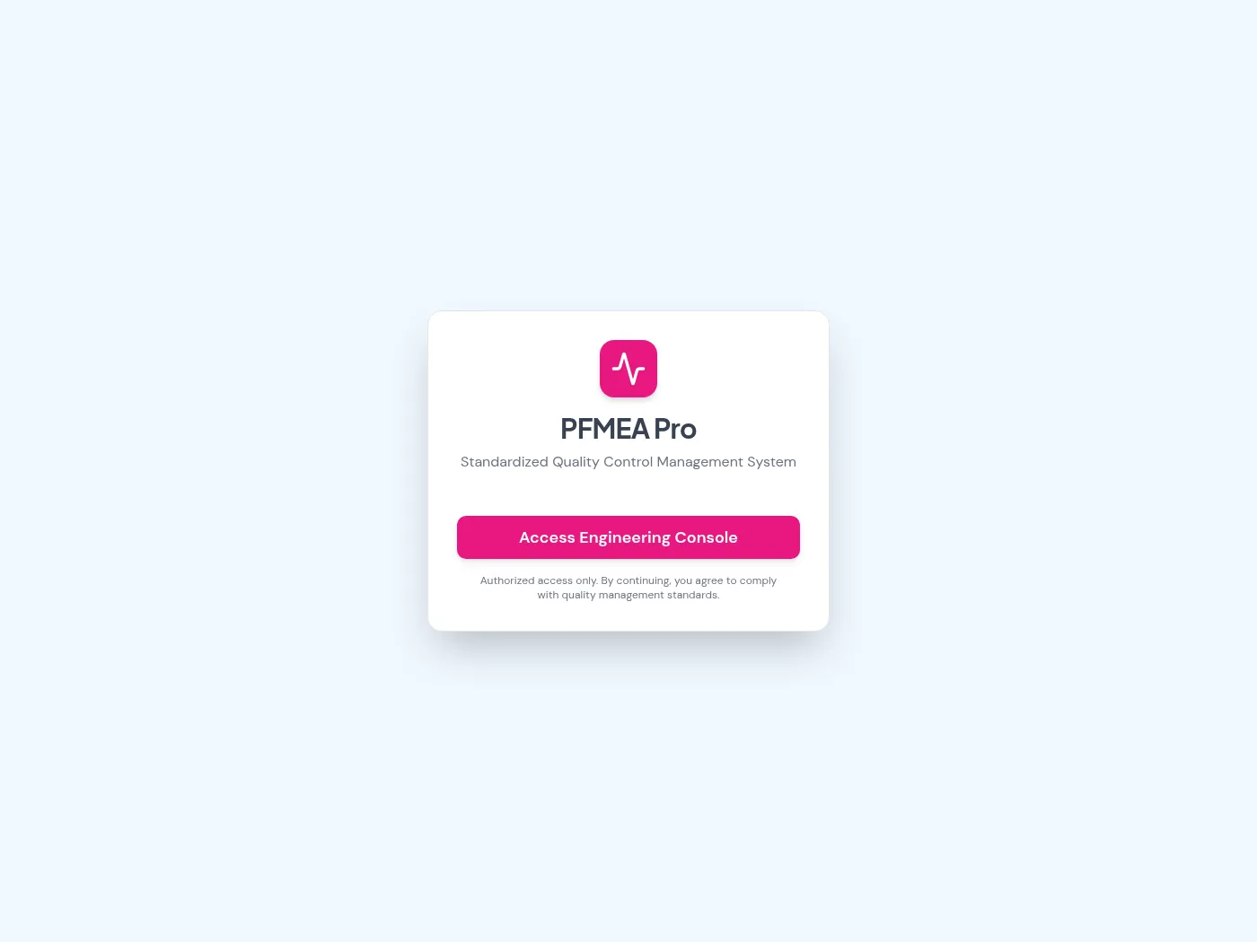 PFMEA Control App