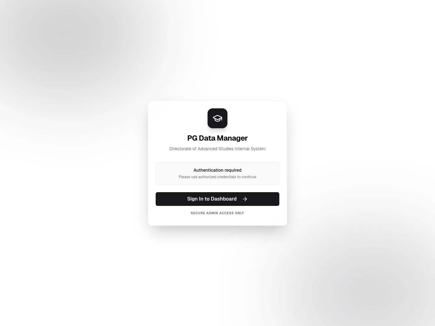 PG Data Manager