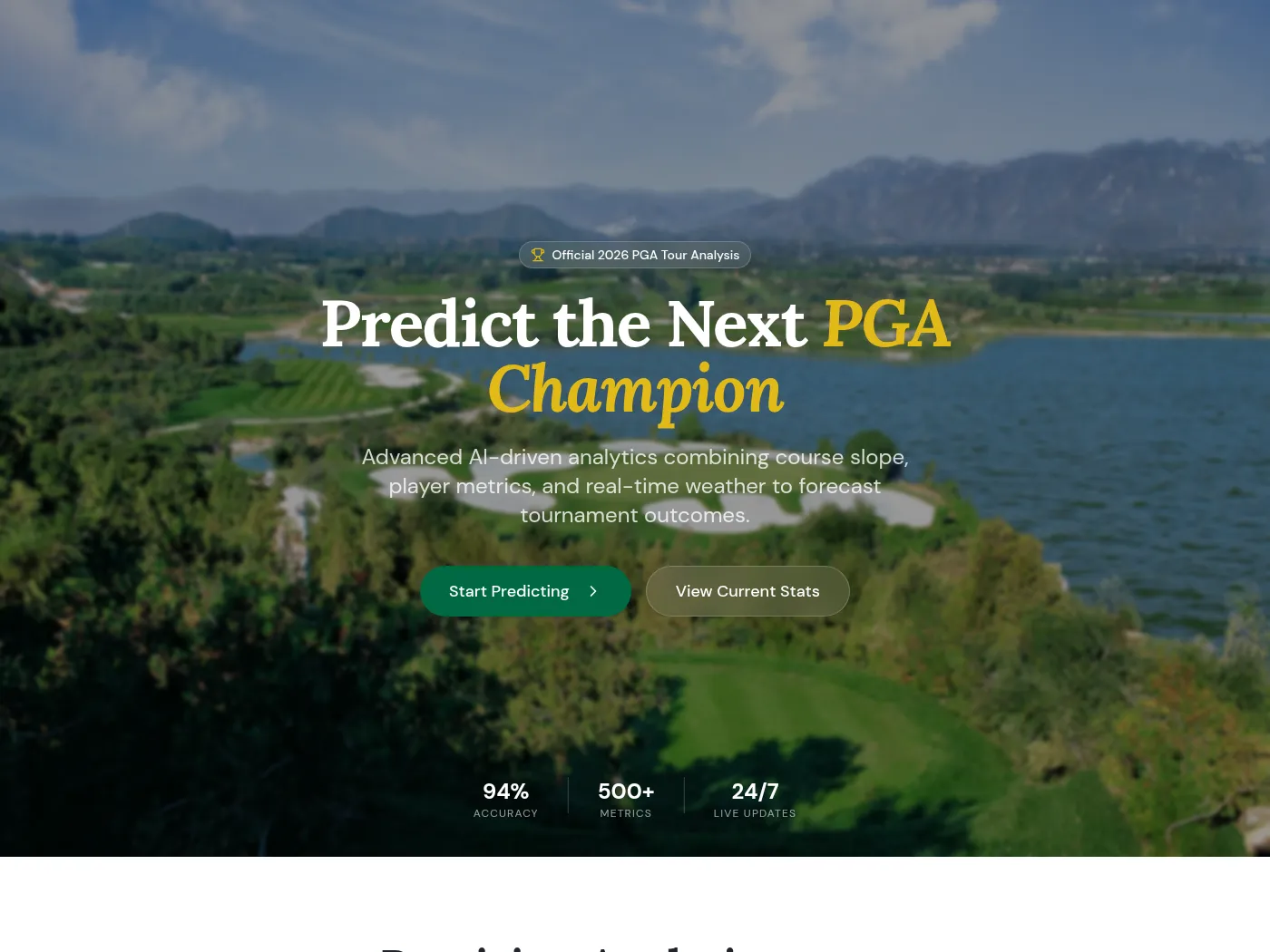 PGA Predictor Pro