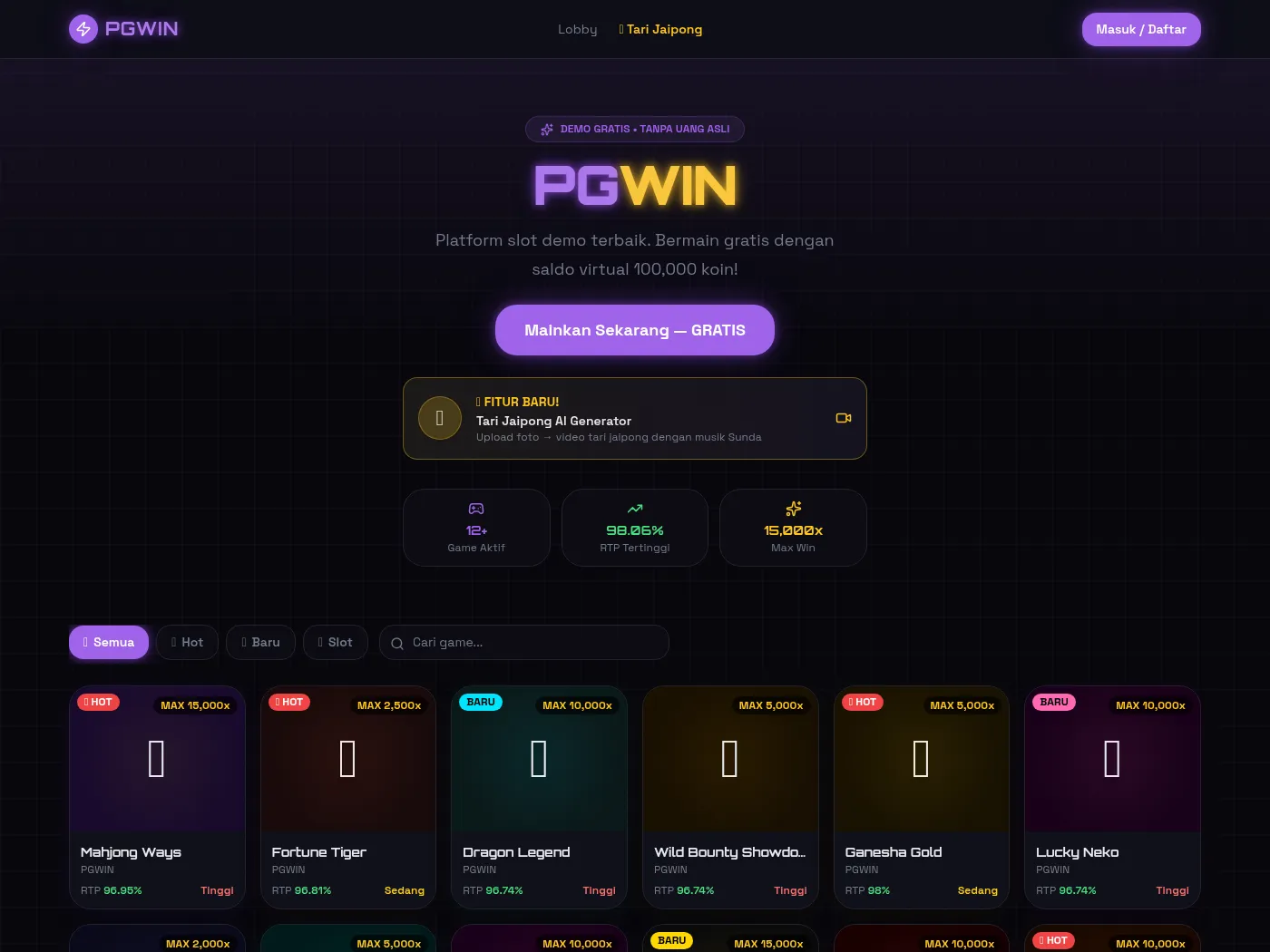 PGSOFG Casino Web