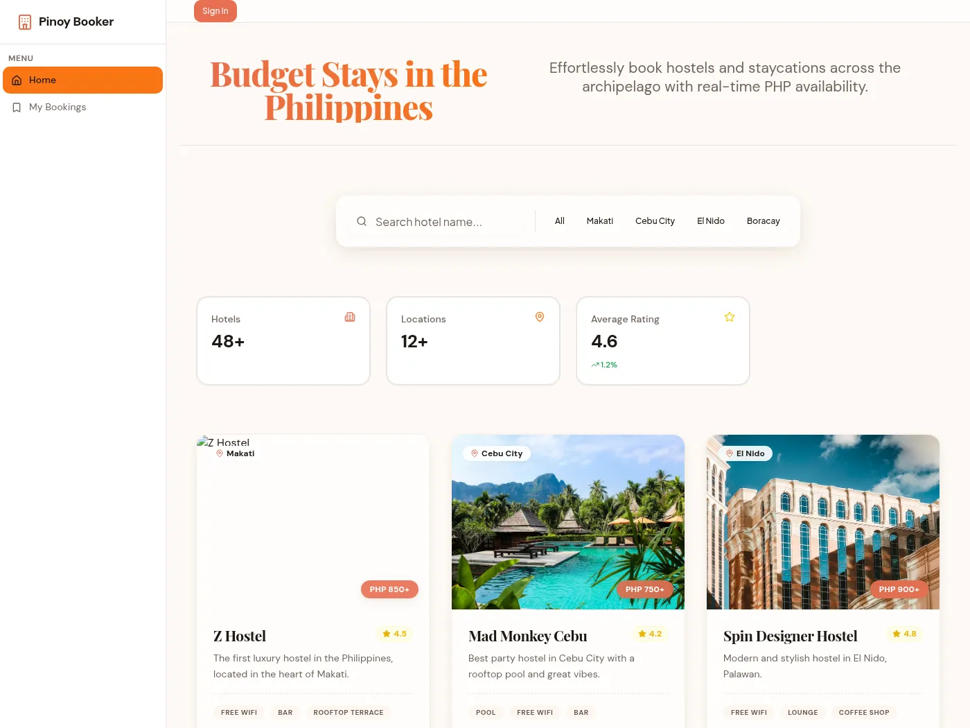 Pinoy Hotel Booker