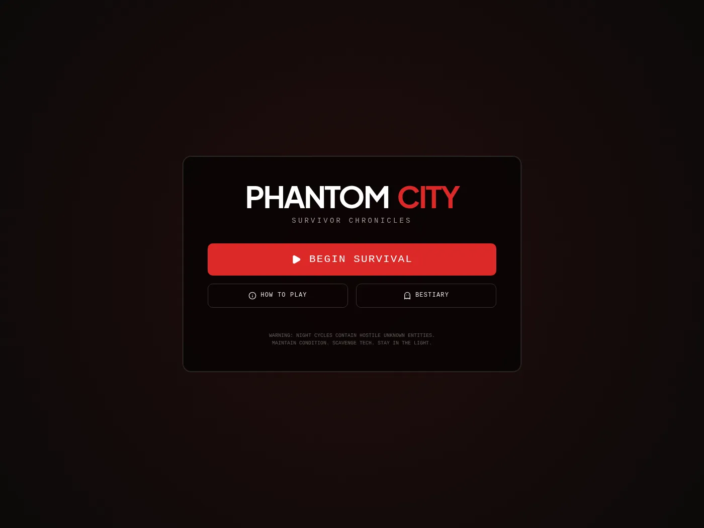 Phantom City Survival