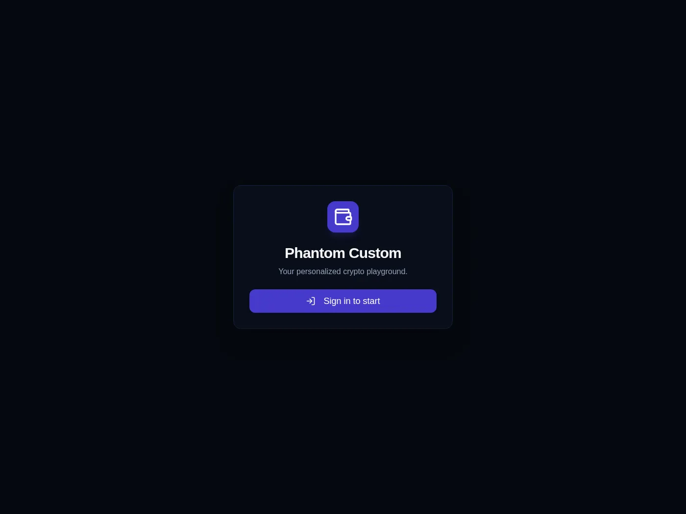 Custom Phantom Exchange