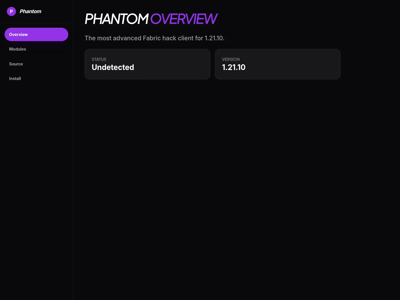 Phantom Fabric Client