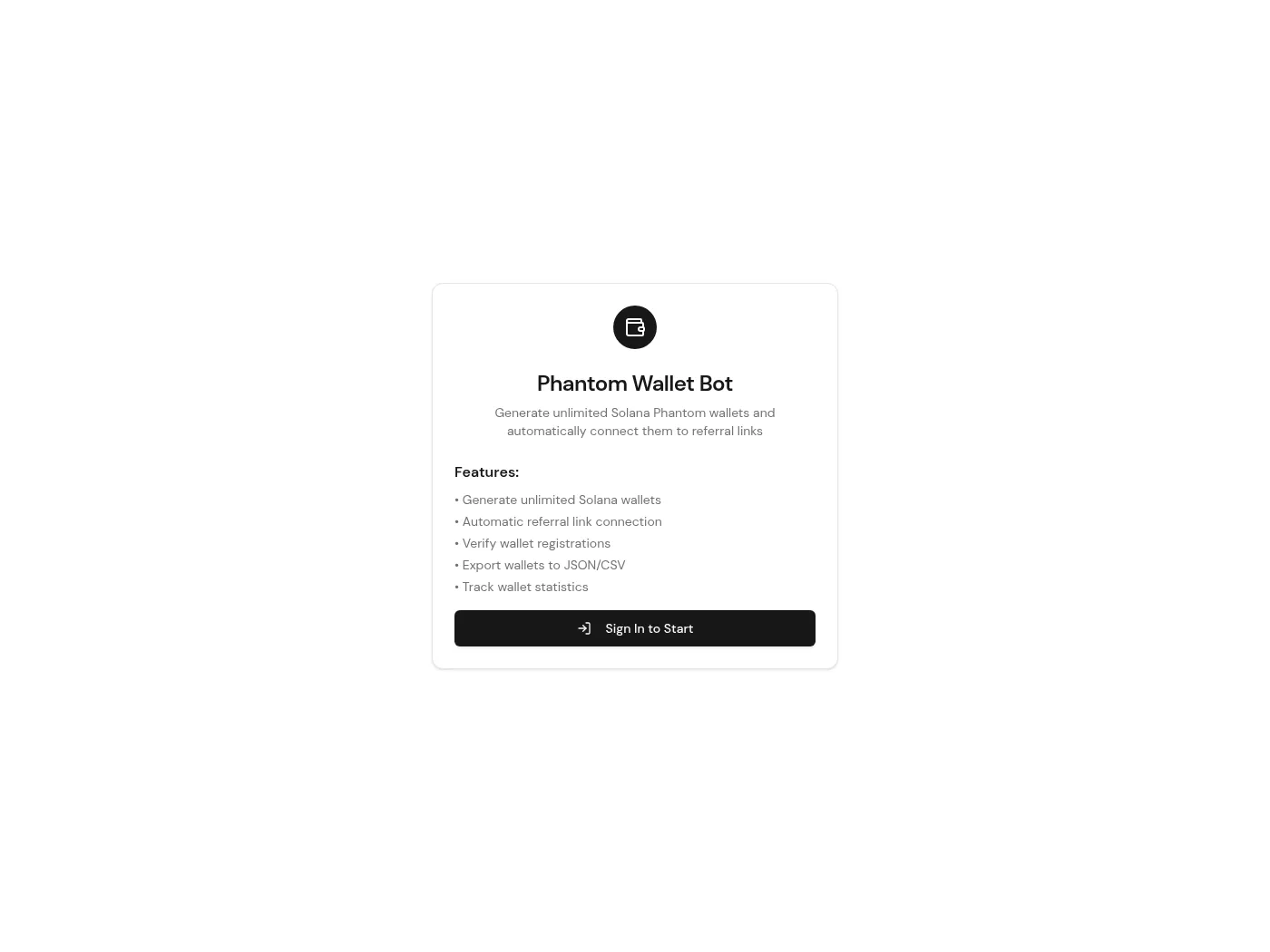 Phantom Wallet Bot
