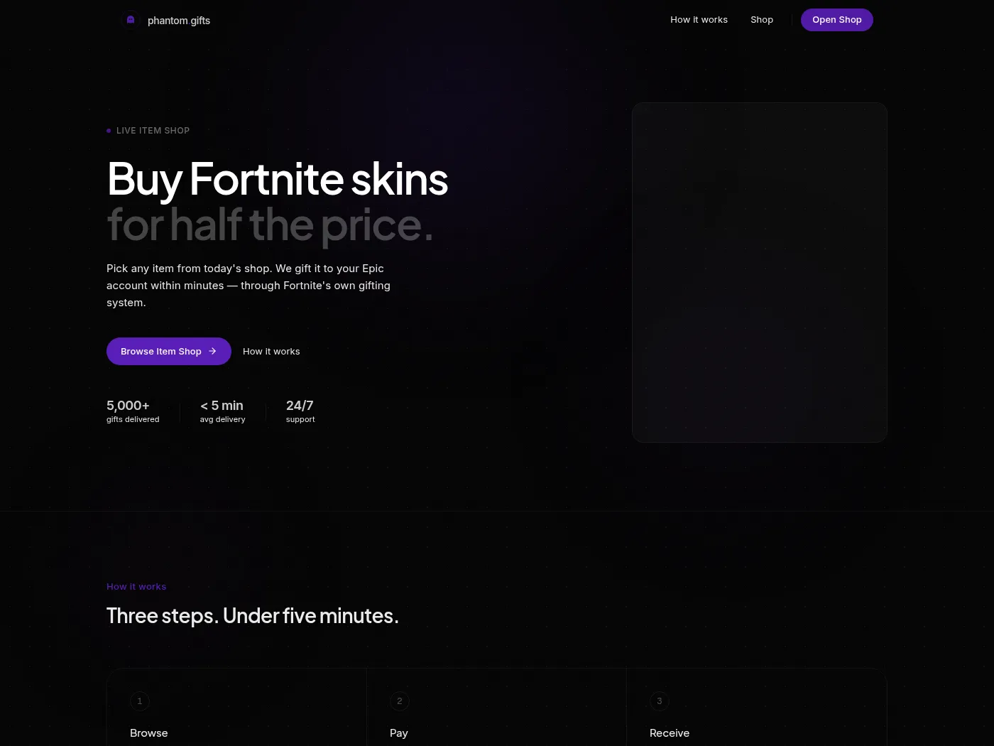 PhantomGifts Redesign