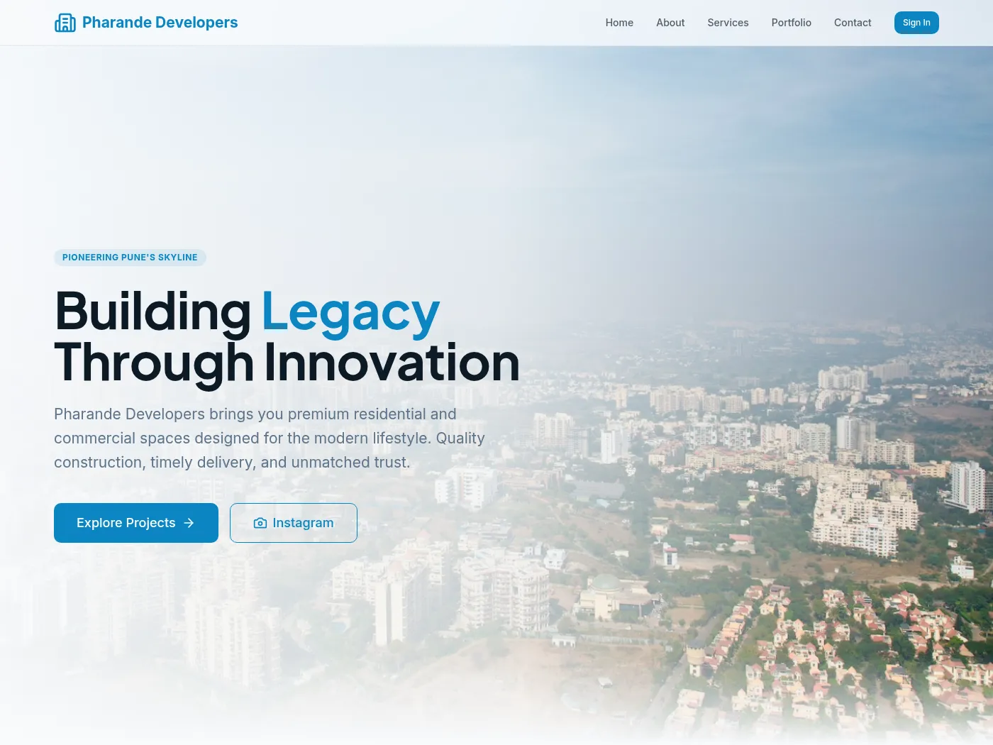 Pharande Developers Site