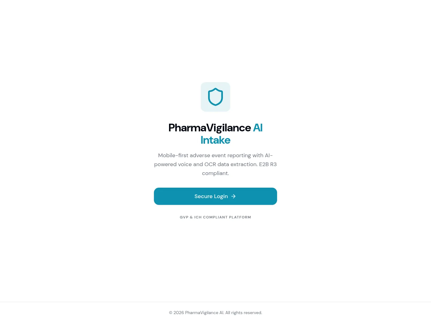 PharmaVigilance AI Intake
