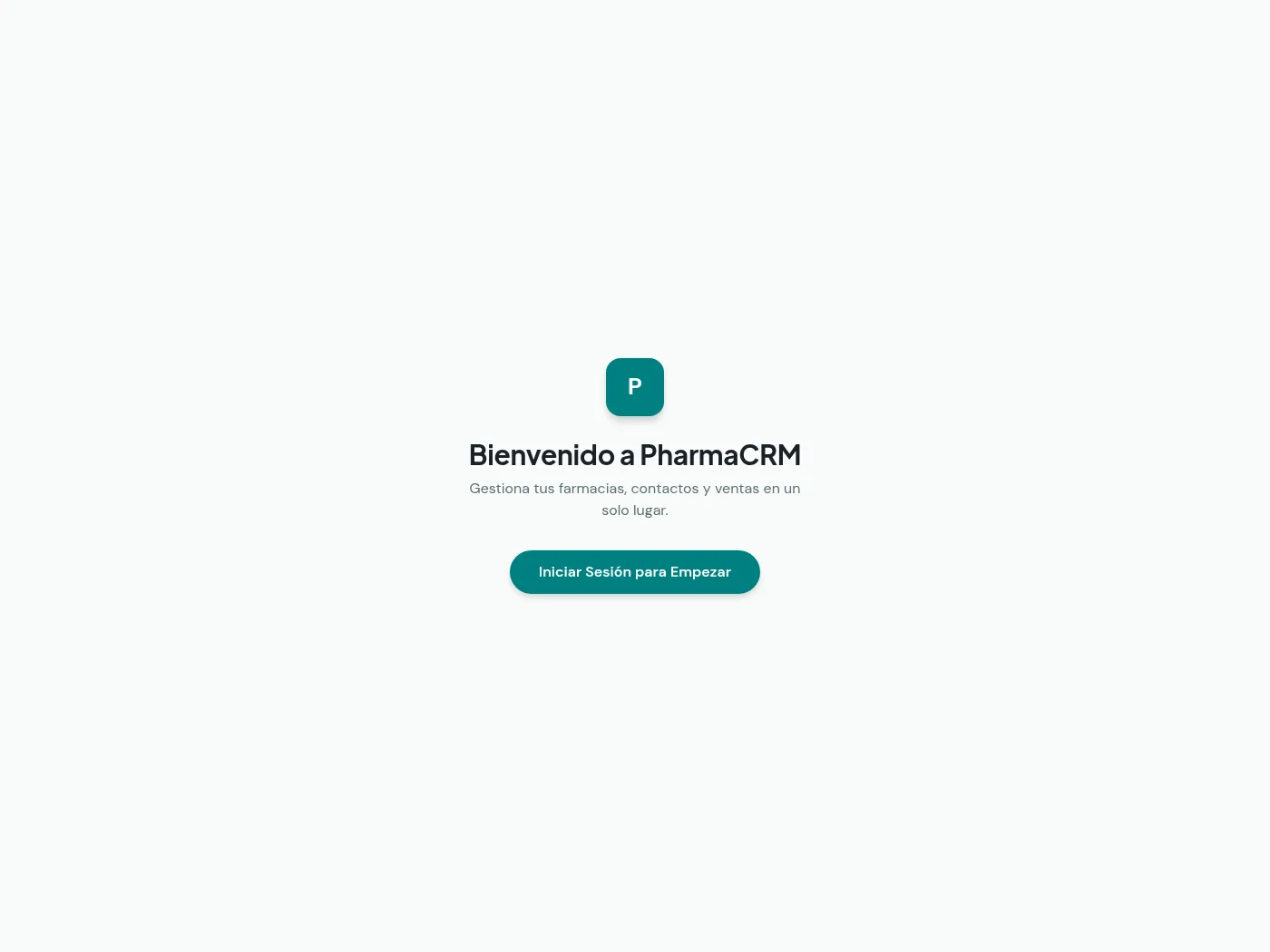 PharmaCRM SaaS