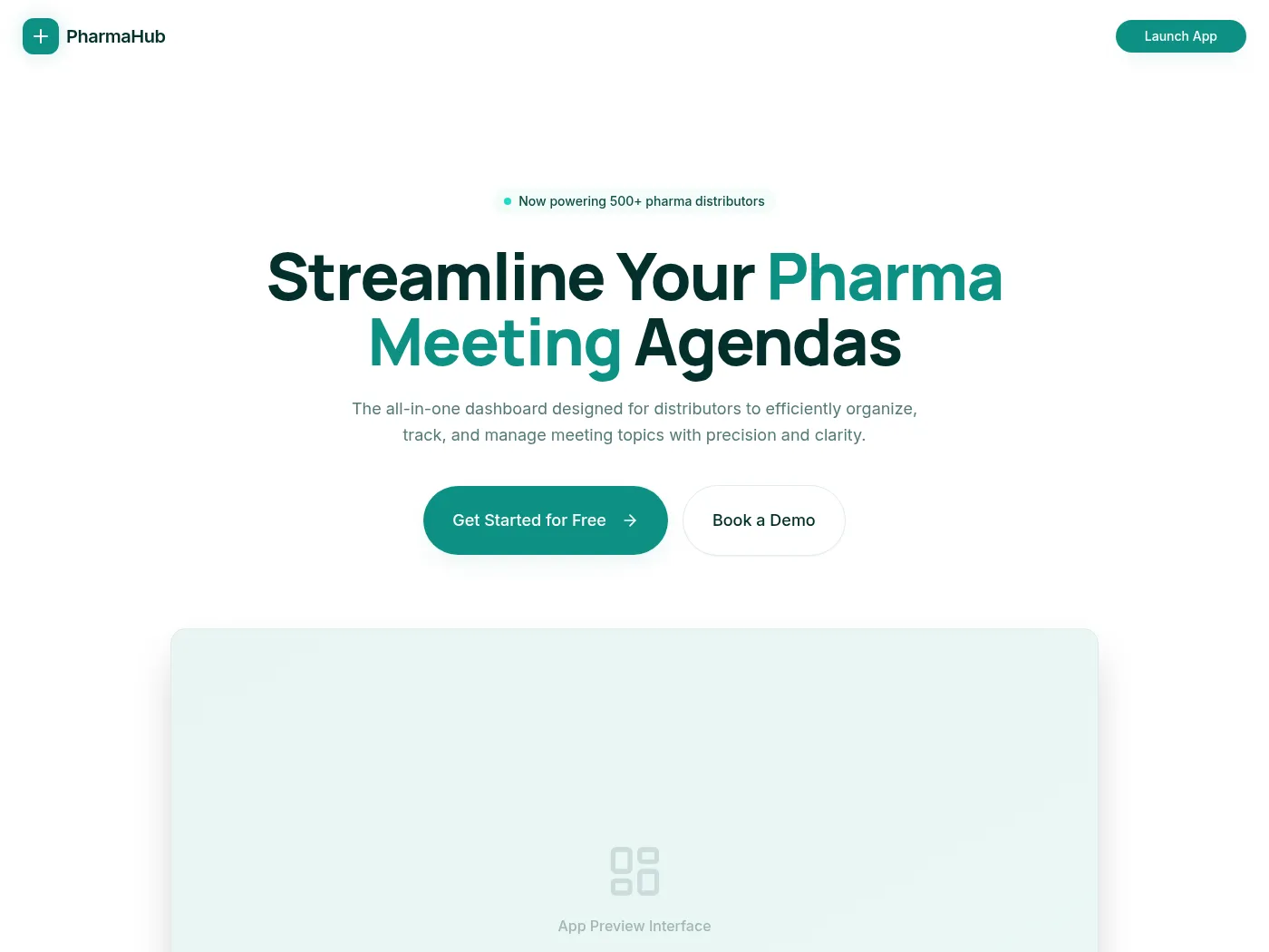 Pharma Meeting Dashboard