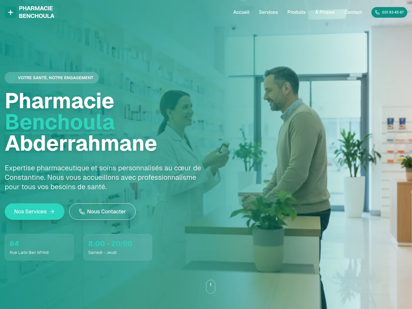 Pharmacie Vitrine Web