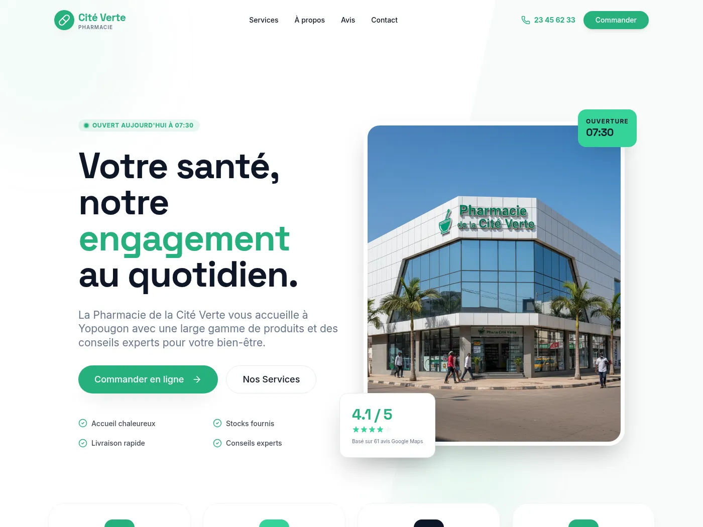 Pharmacie Cité Verte Web