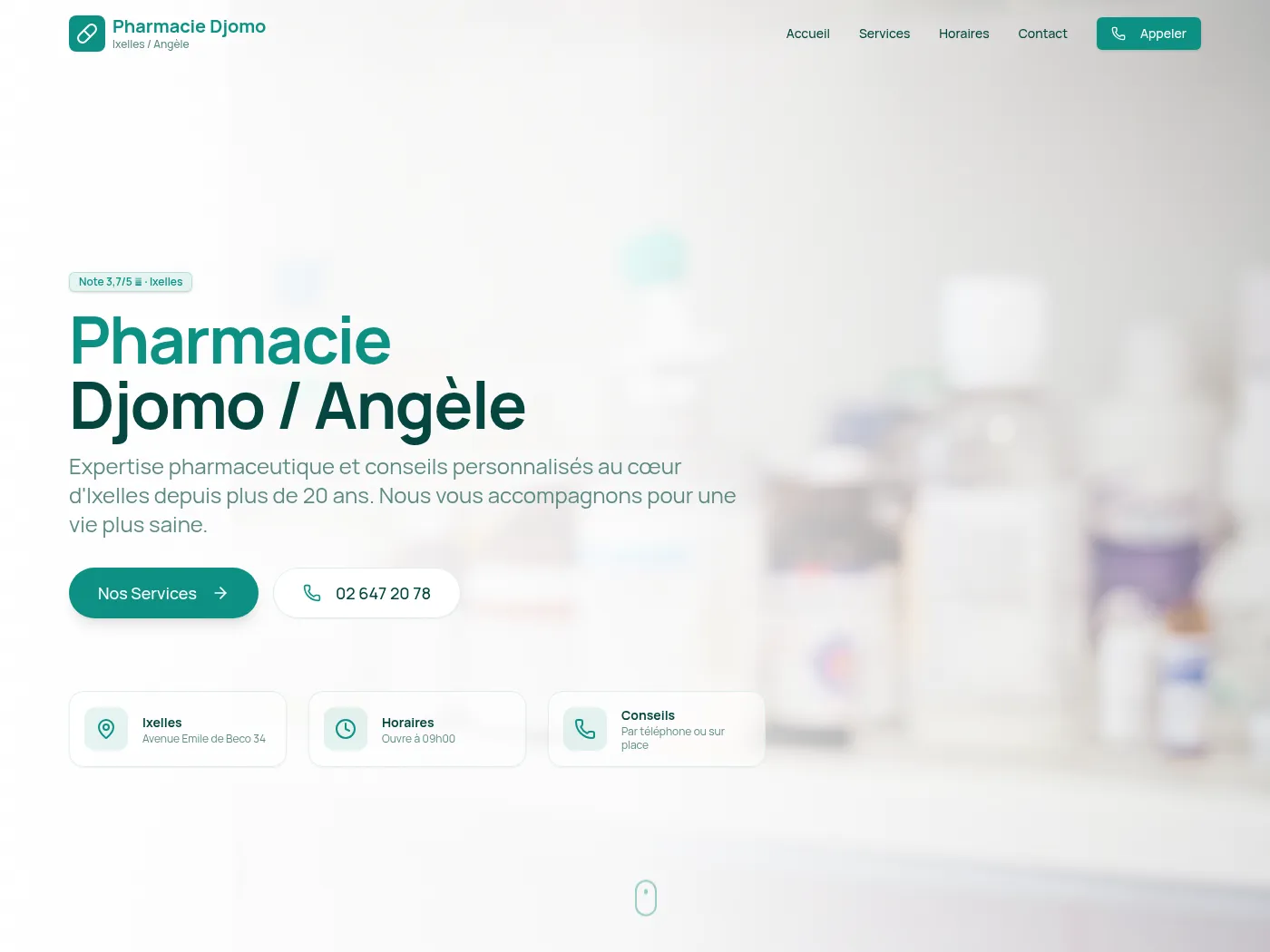 Pharmacie Djomo Showcase