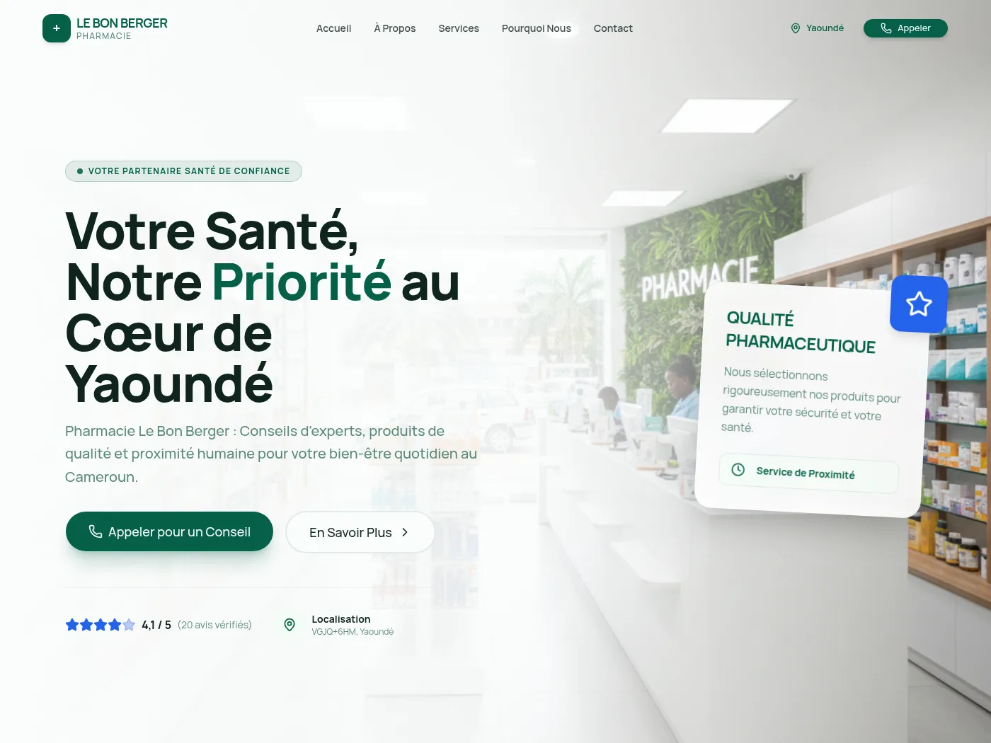 Pharmacie Le Bon Berger Web