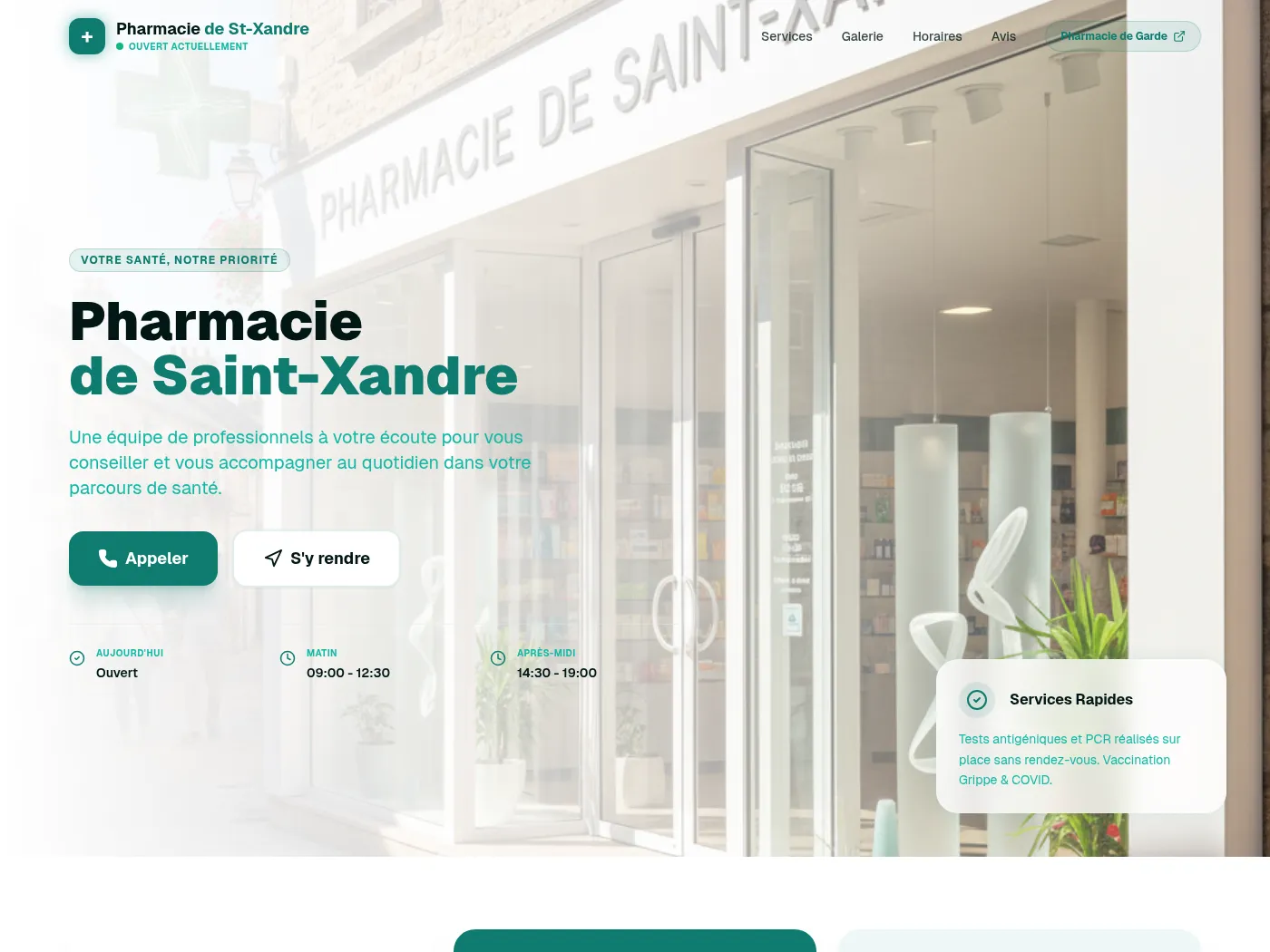 Pharmacie St-Xandre Web