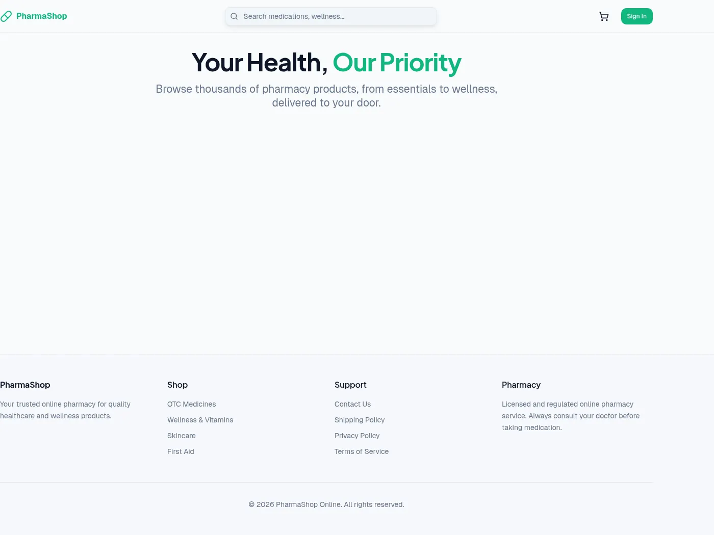 PharmaShop Online