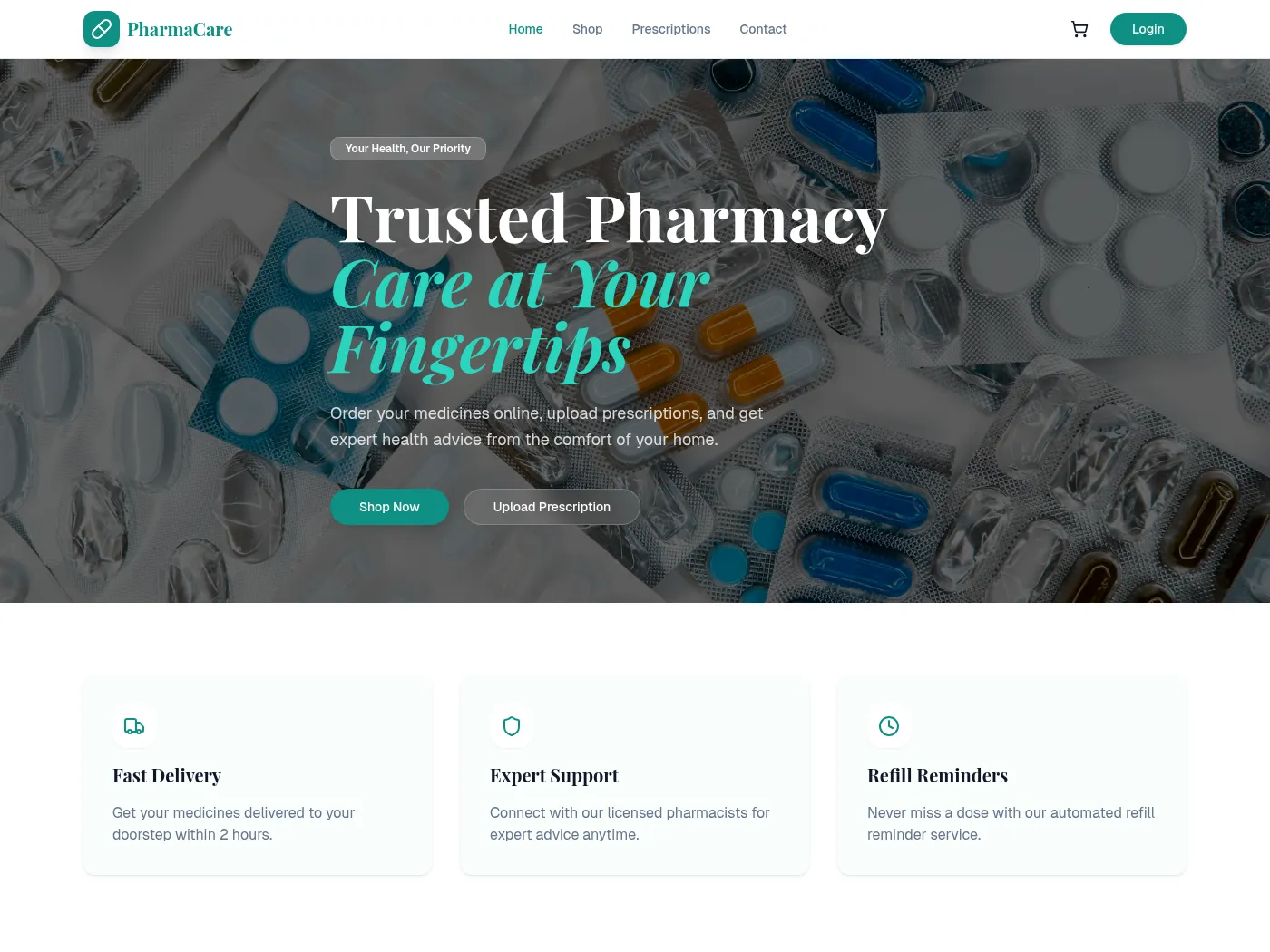 Pharmacy Web Portal