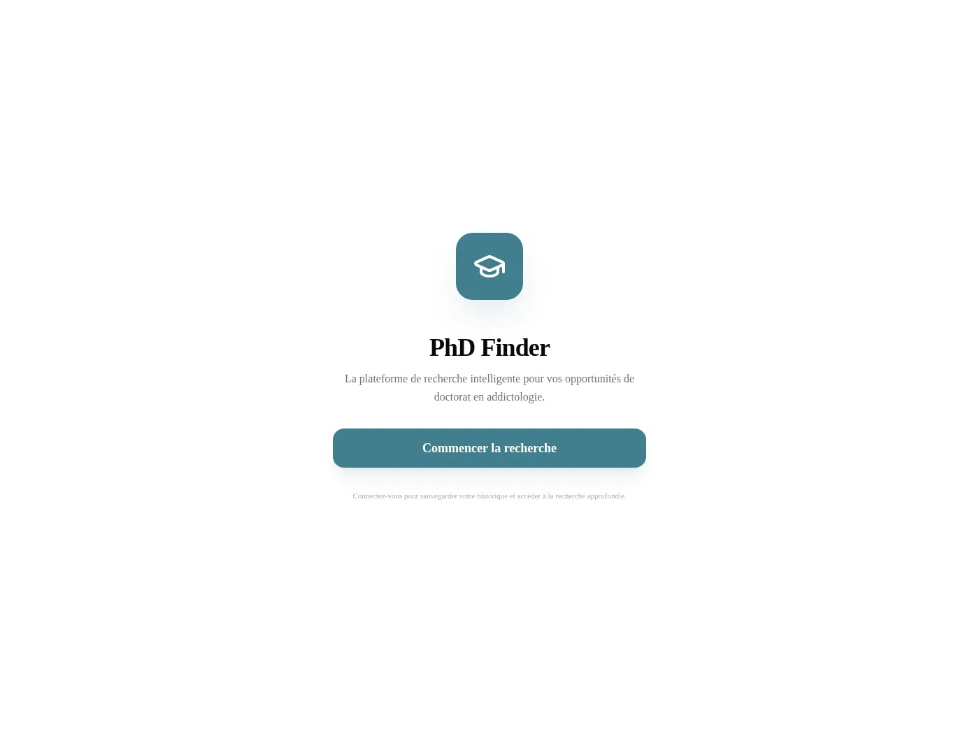 PhD Addictology Finder